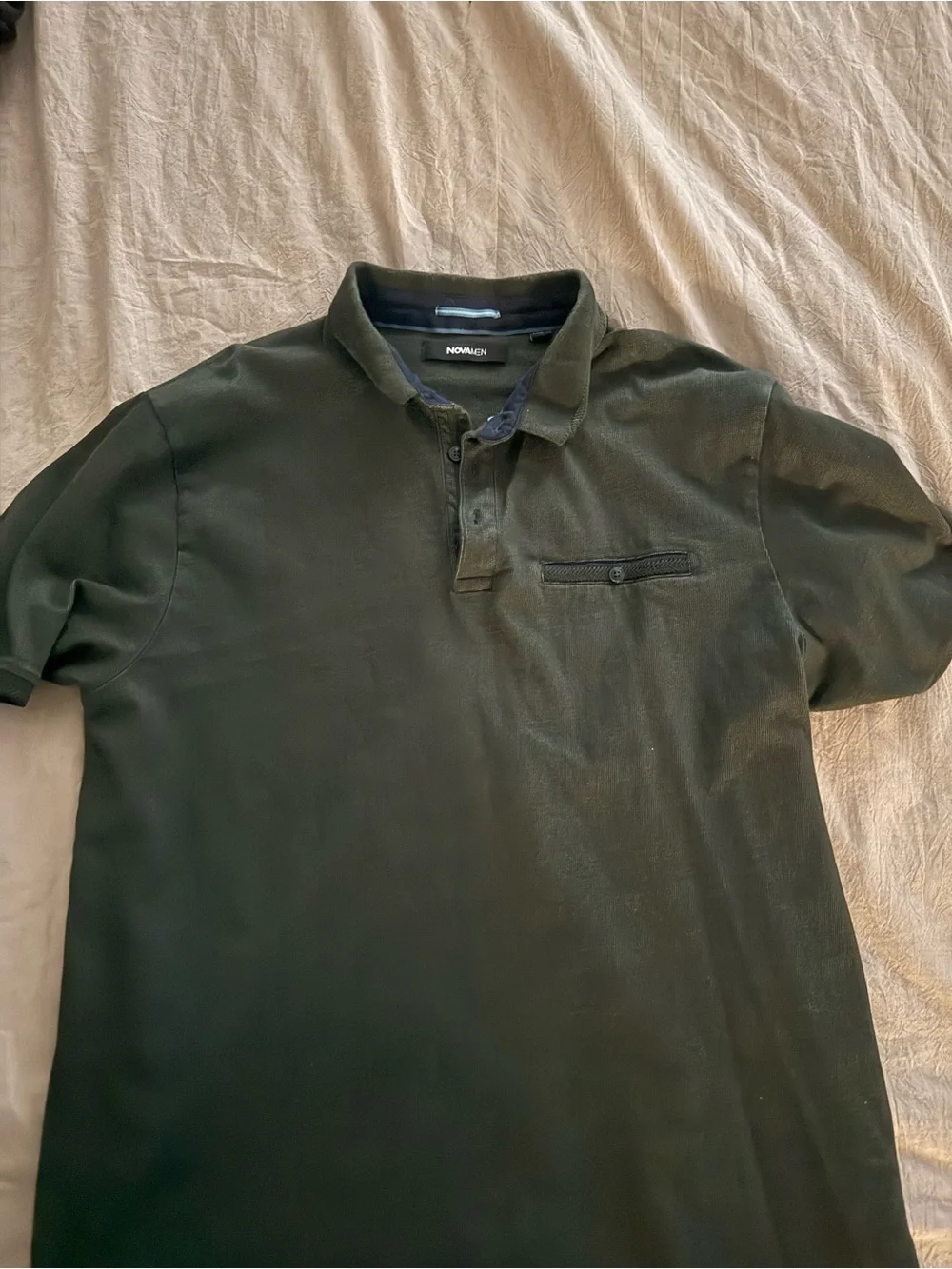 Shirts | Olive Green Polo Shirt With Chest Pocket | Poshmark